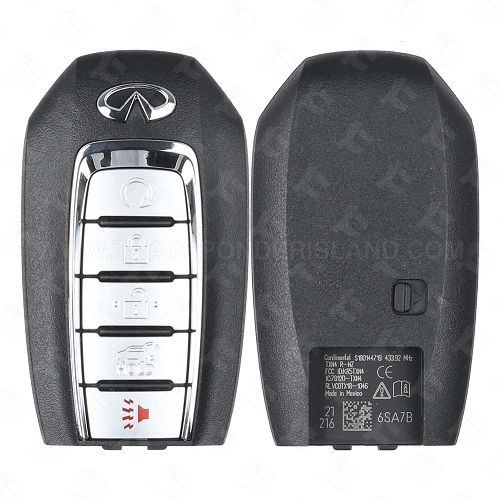 Infiniti QX60 Smart Key 5 Buttons KR5TXN4 285E3-6SA7B
